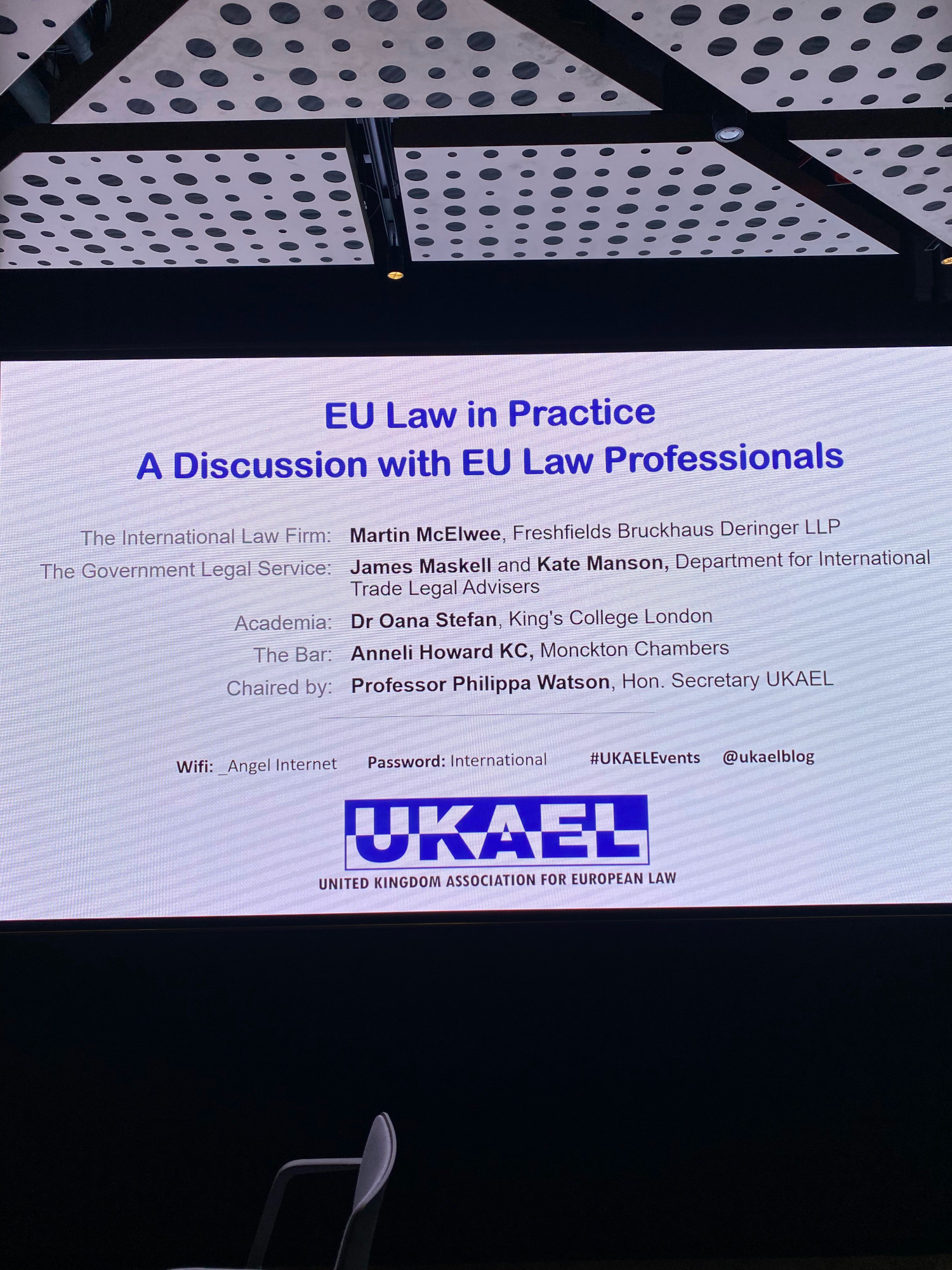 EU Law in Practice: A Discussion with EU Law Professionals (organised ...